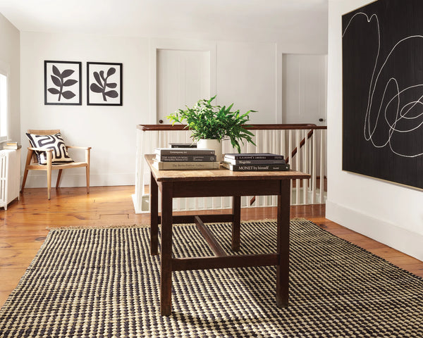 Dash & Albert Kuba DA978 Black Woven/Flatwoven Jute Rug – Rugs Done Right