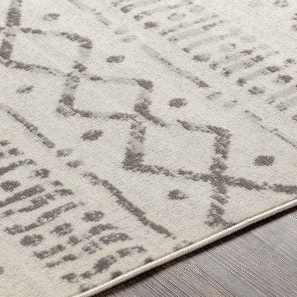 Hauteloom Geebung GEEB Medium Gray Machine Made Polypropylene Rug ...