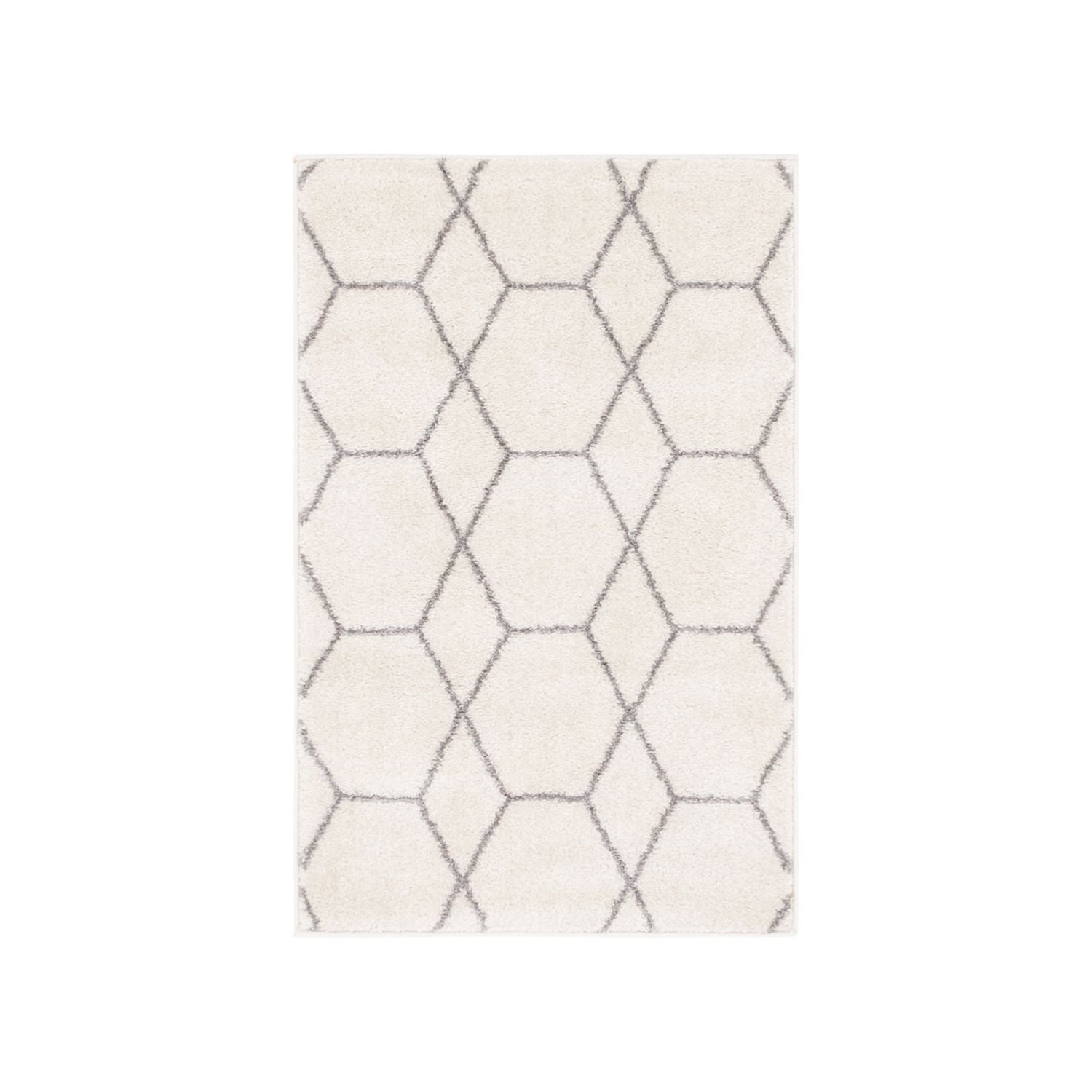 Unique Loom Geometric Trellis Frieze TRF002IVR Ivory Rug – Rugs Done Right