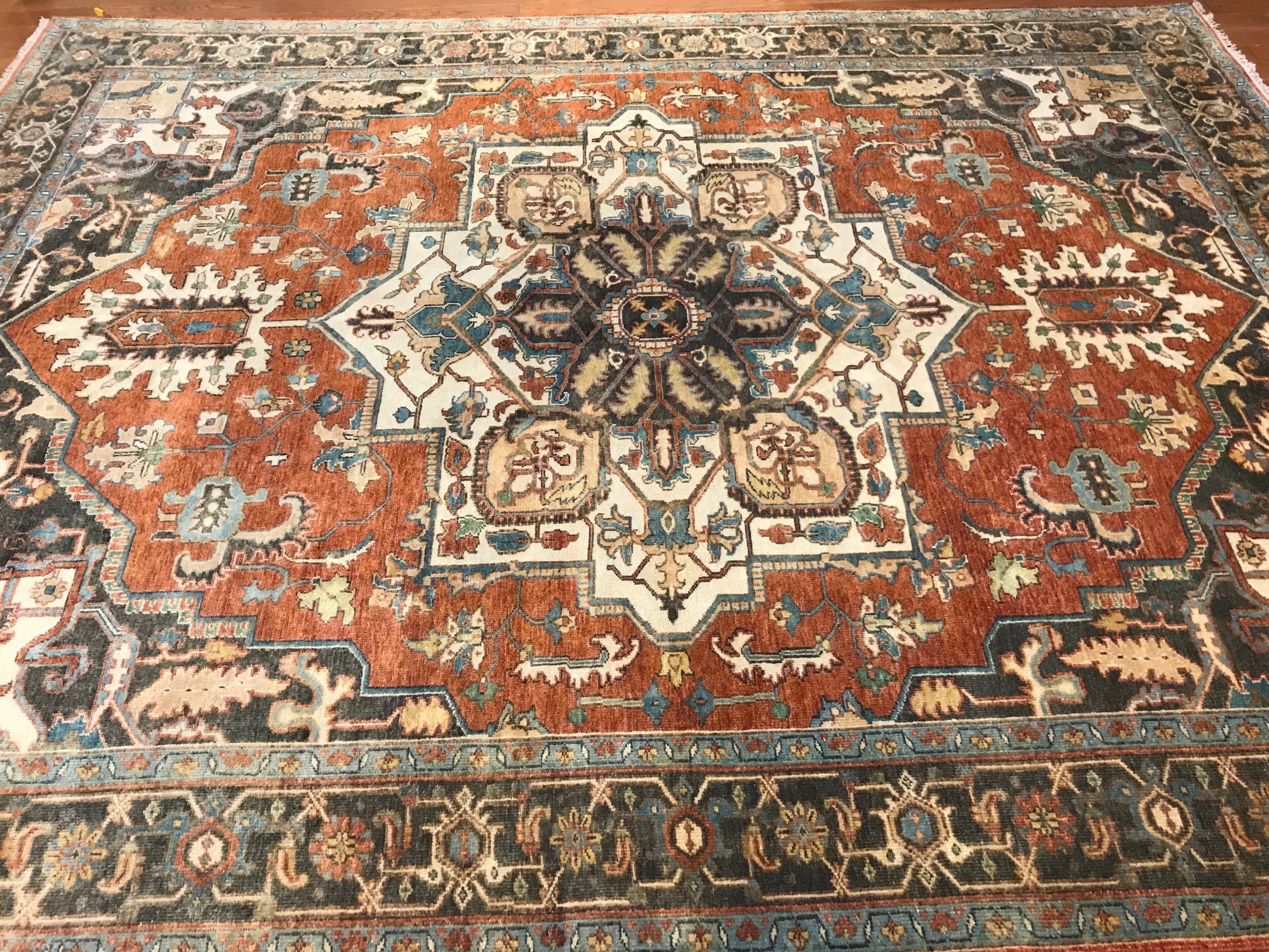 Shalom Brothers Jules Serapi JS654 Burnt Orange Rug – Rugs Done Right