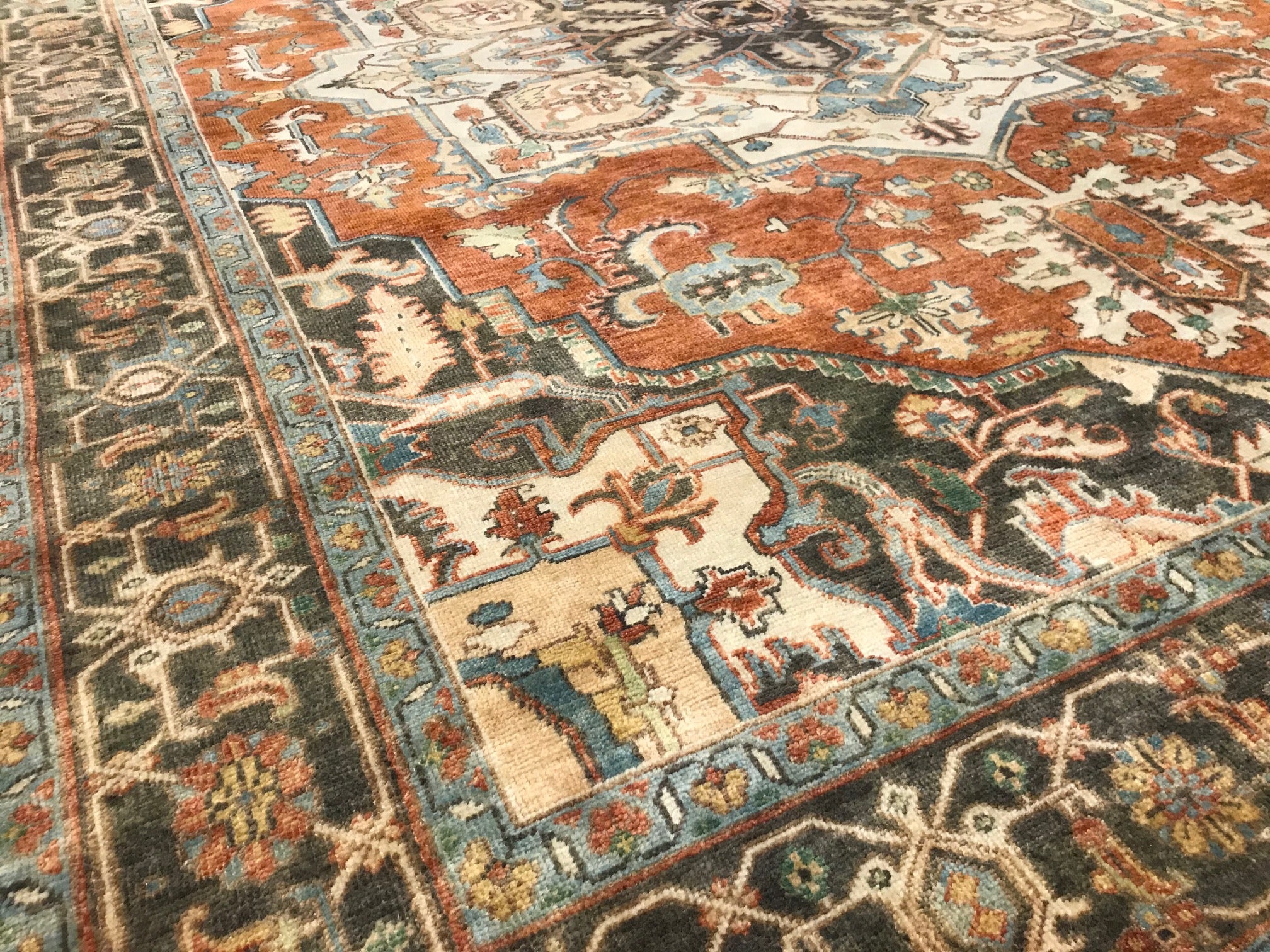 Shalom Brothers Jules Serapi JS654 Burnt Orange Rug – Rugs Done Right