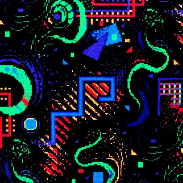 Flagship Carpets Neon Megabytes Black Rug – Rugs Done Right