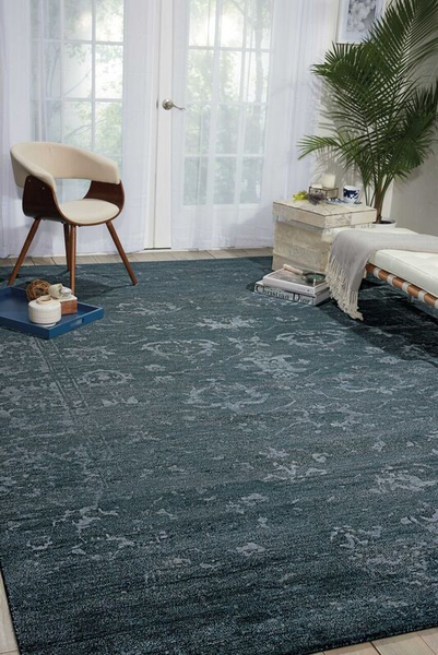 Nourison Silken Shadow SHA15 Stone Blue Rug – Rugs Done Right