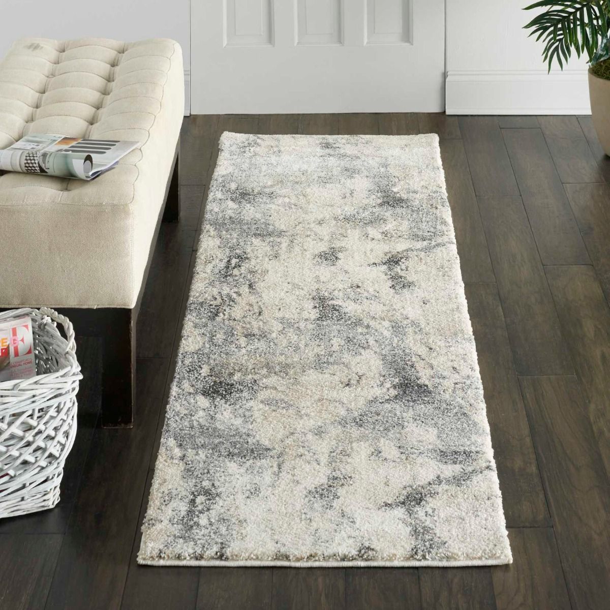 Nourison Sale Fusion FSS16 Cream Grey Rug – Rugs Done Right