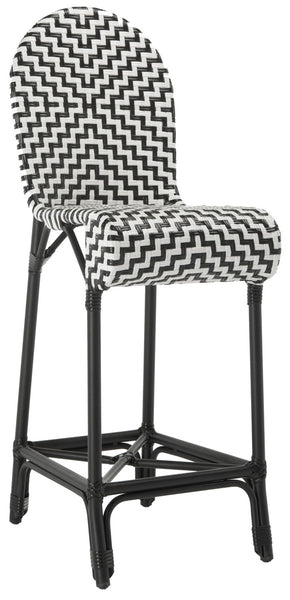 Safa Clearance PAT4021A Black Bar Stool – Rugs Done Right