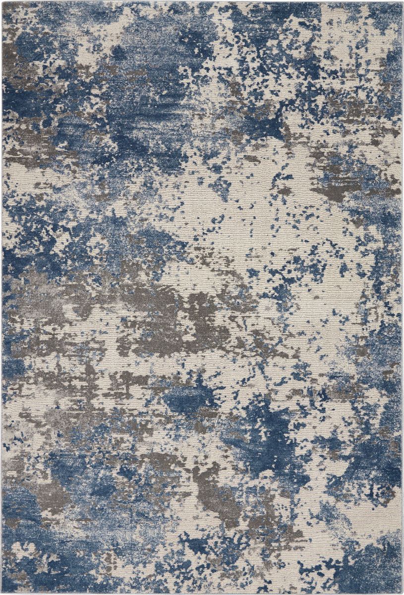 Buy Grey and Blue Area Rugs | Abstract Rugs and Runner Rugs – Rugs Done ...